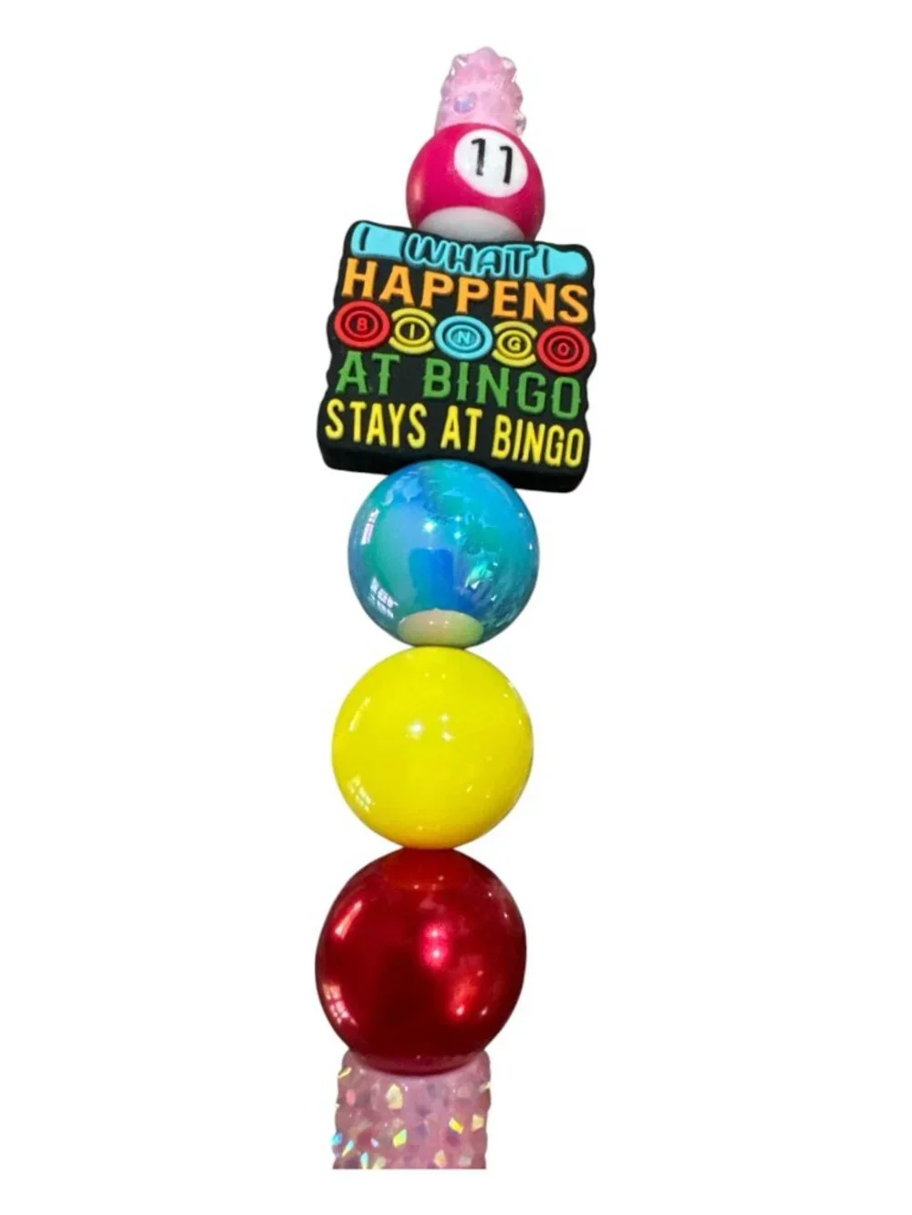 Lovely Creations | Office | What Happens At Bingo Novelty Beaded Pen ...
